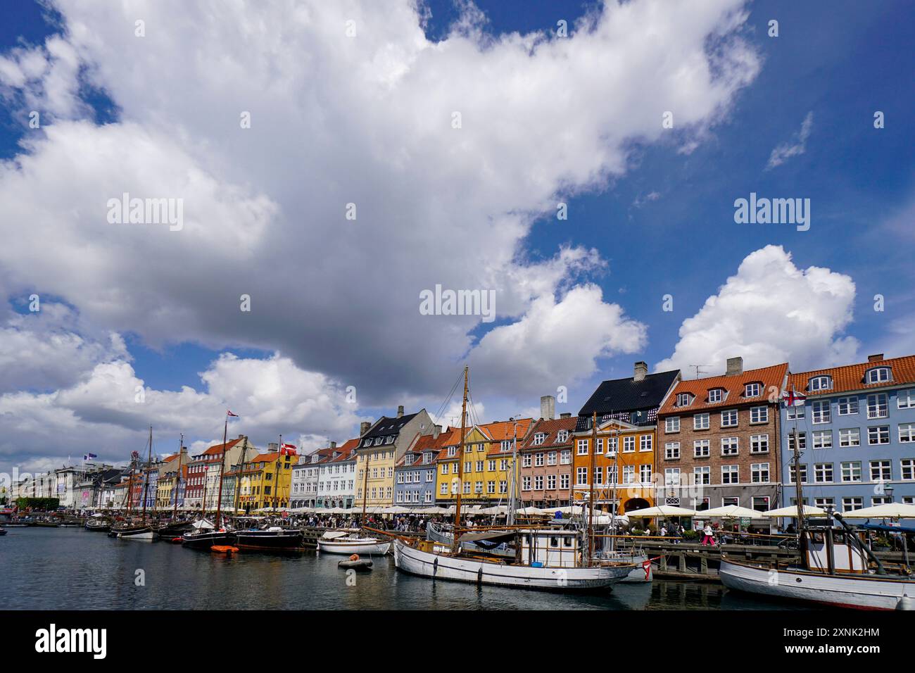 Nyhavn-Kanal, Nyhavn, Kopenhagen, Copenhagen, Dänemark, Skandinavien ...