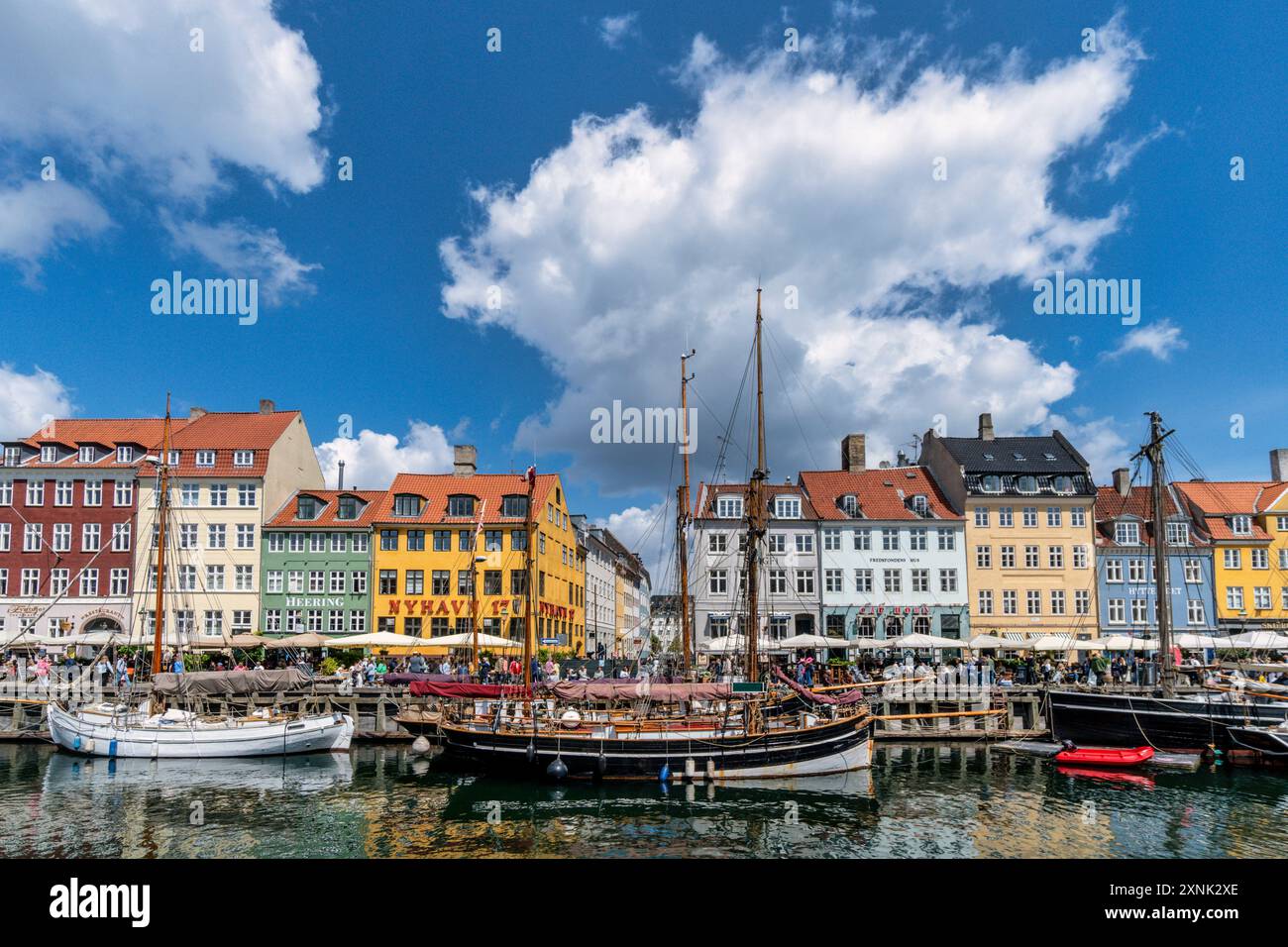 Nyhavn-Kanal, Nyhavn, Kopenhagen, Copenhagen, Dänemark, Skandinavien ...