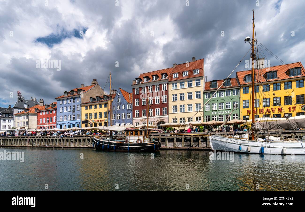 Nyhavn-Kanal, Nyhavn, Kopenhagen, Copenhagen, Dänemark, Skandinavien ...