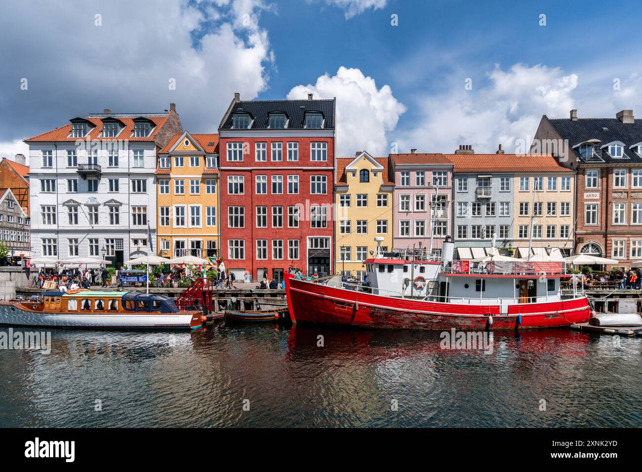 Nyhavn-Kanal, Nyhavn, Kopenhagen, Copenhagen, Dänemark, Skandinavien ...