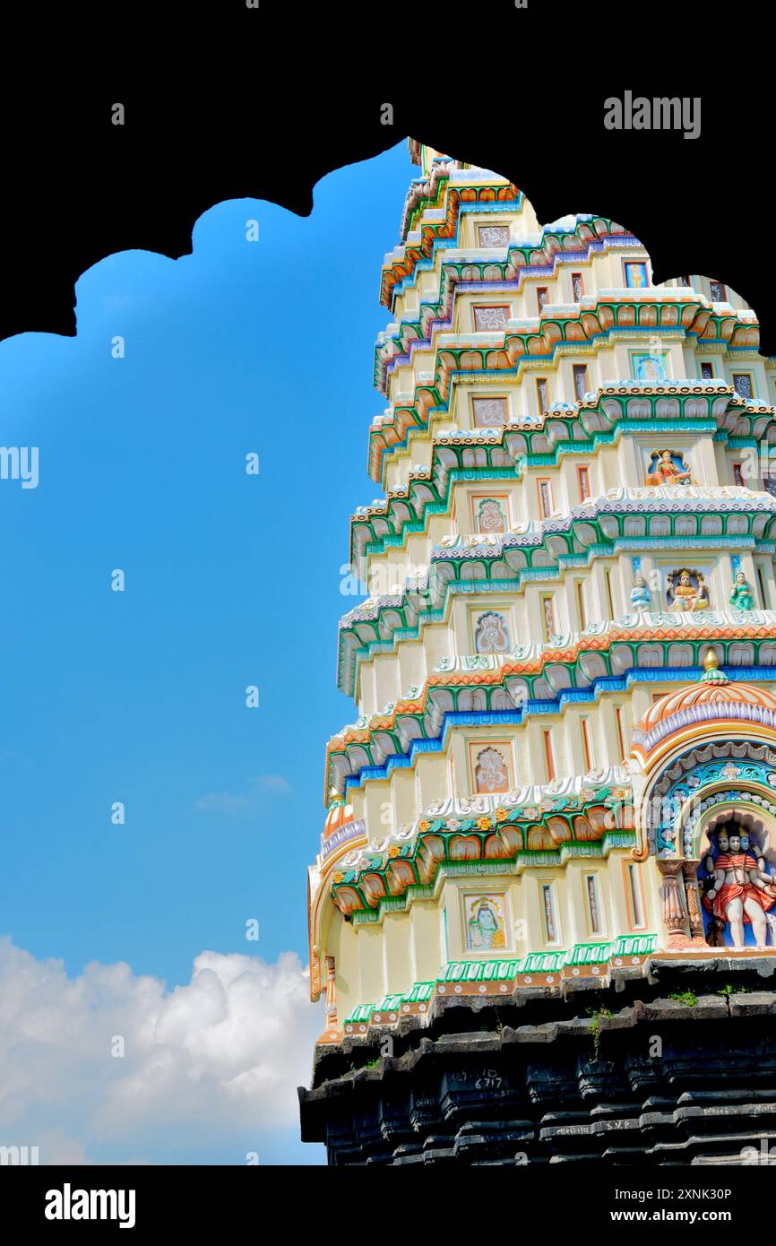 Partial view of Yamai Devi Mandir, Aundh, near Satara, Maharashtra ...