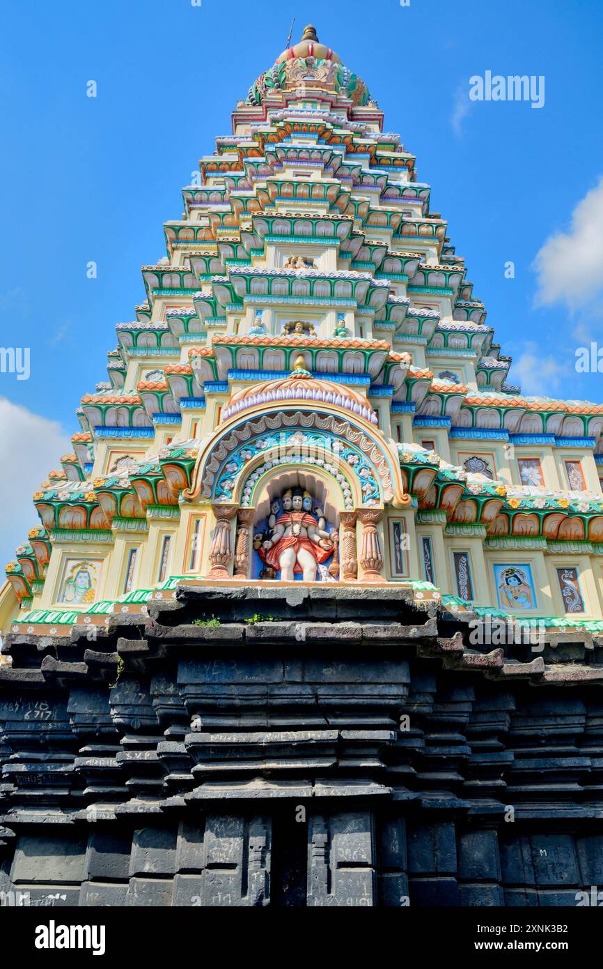 Partial view of Yamai Devi Mandir, Aundh, near Satara, Maharashtra ...