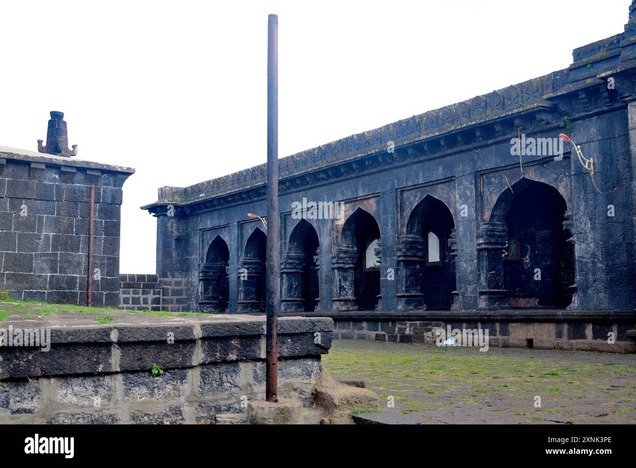 Partial view of Yamai Devi Mandir, Aundh, near Satara, Maharashtra ...