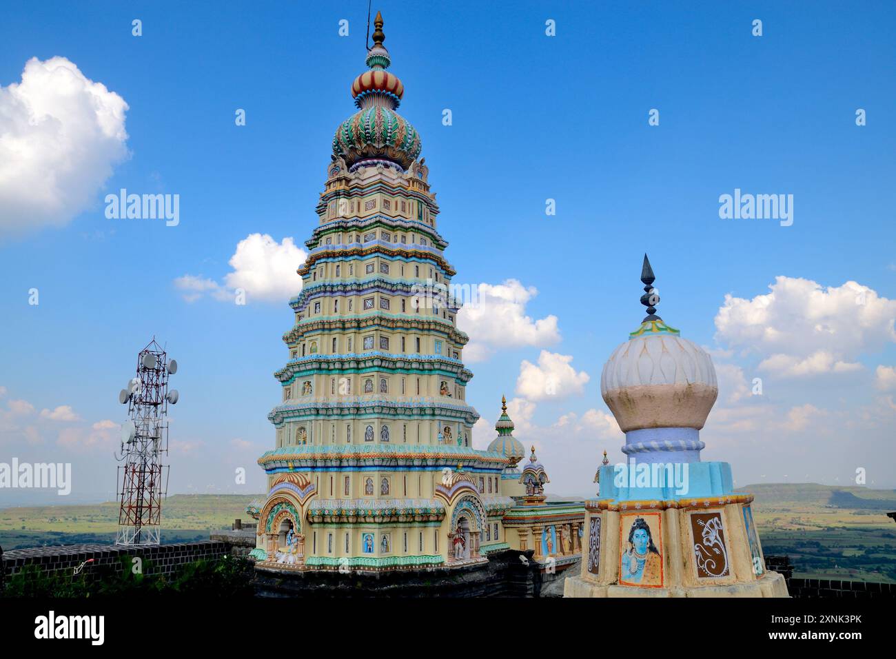 Partial view of Yamai Devi Mandir, Aundh, near Satara, Maharashtra ...