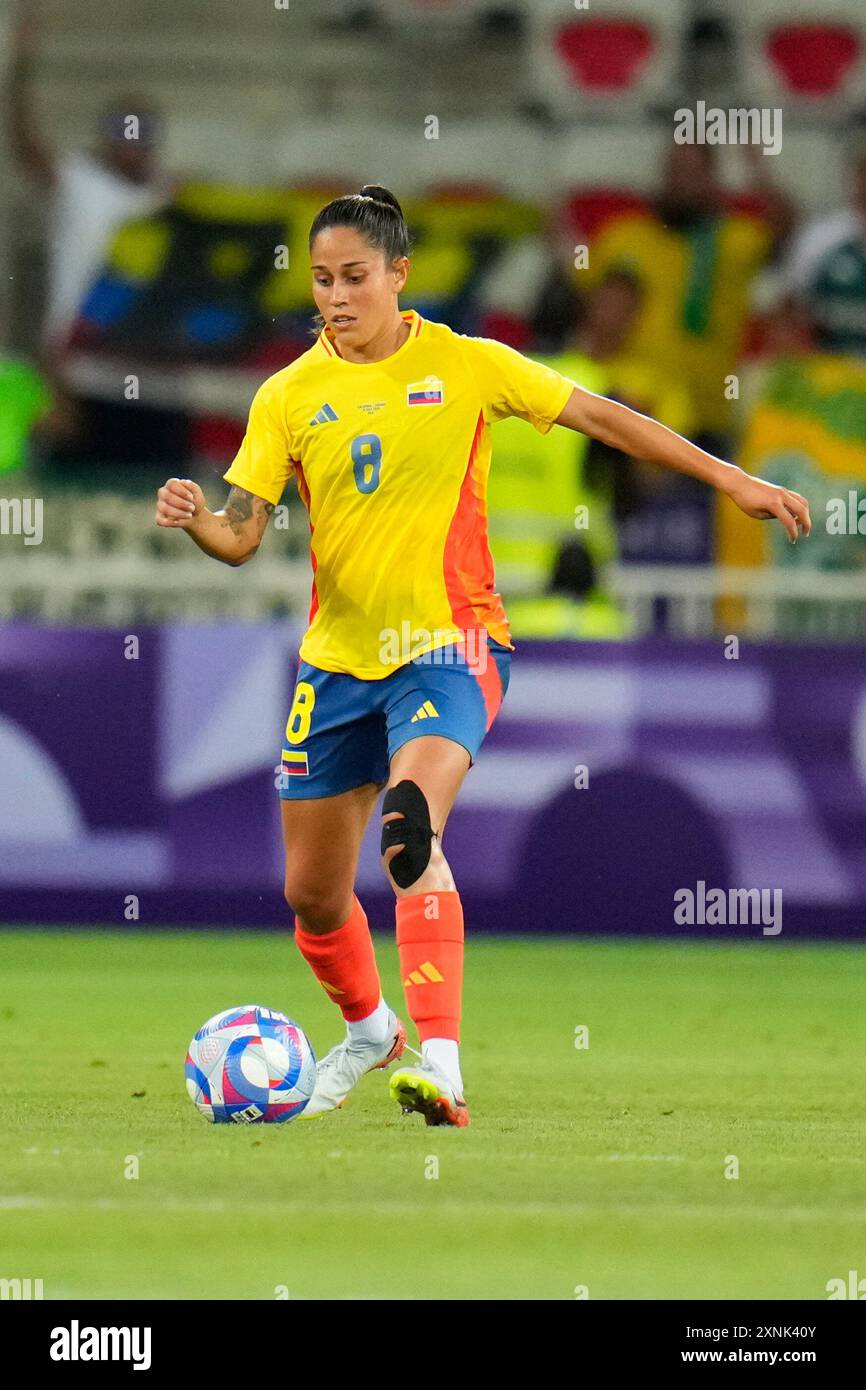 Colombia's Marcela Restrepo participates during a women's Group A ...
