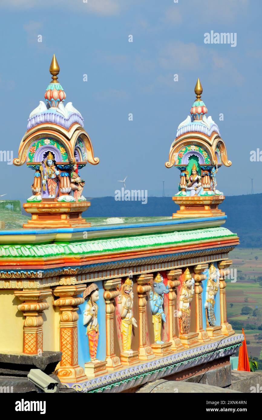 Partial view of Yamai Devi Mandir, Aundh, near Satara, Maharashtra ...