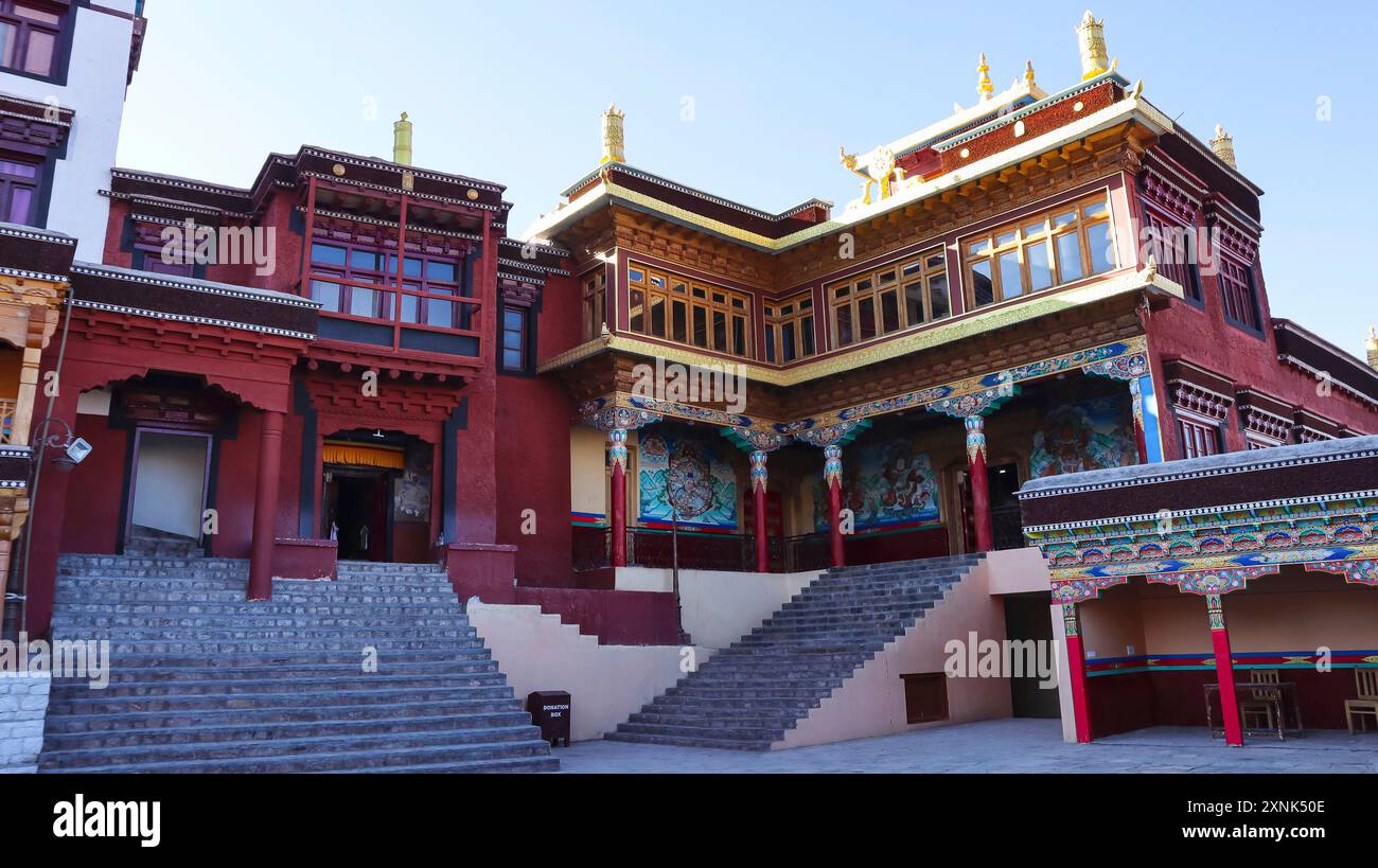 Inside view of Matho Gompa or Matho Monastery, Leh, Ladakh, India Stock ...