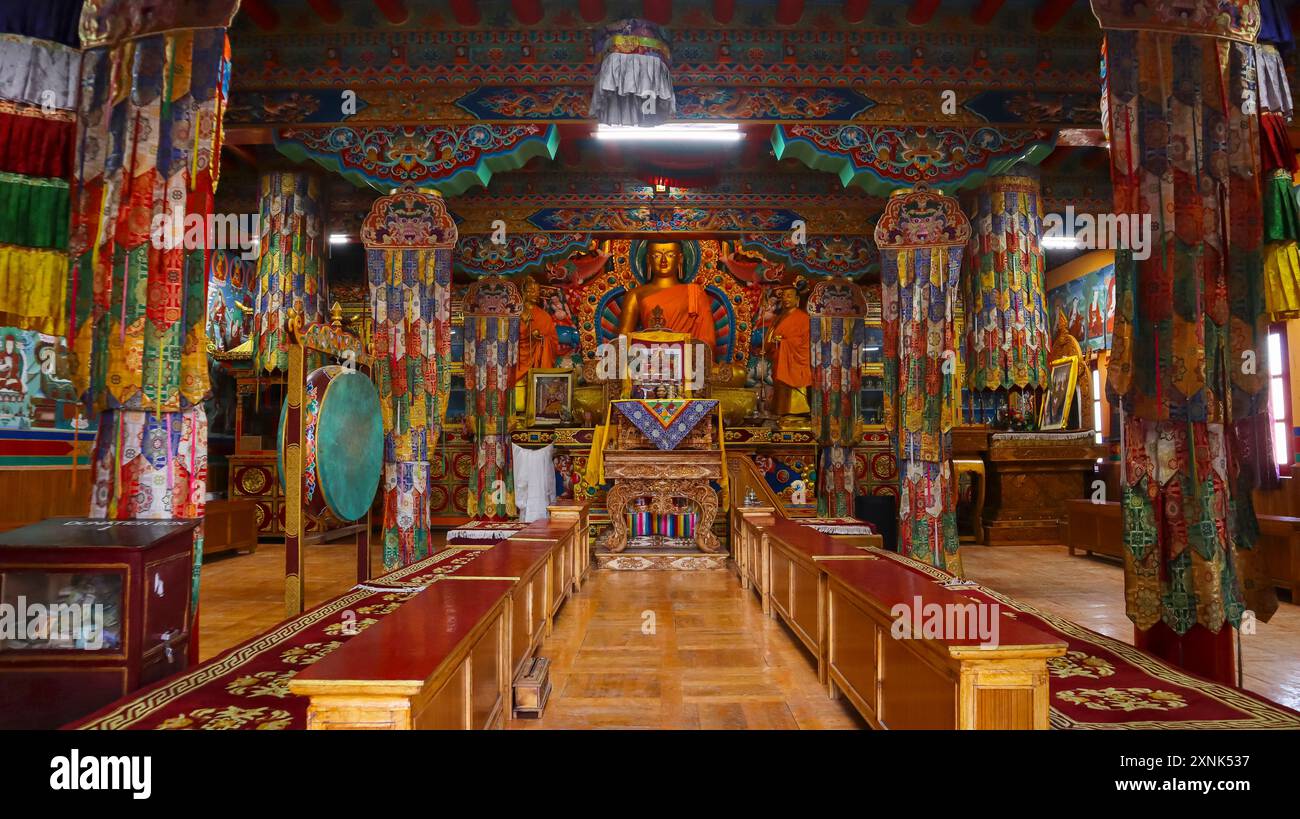 Inside the main Garbhagriha of Matho Monastery, Leh, Ladakh, India ...