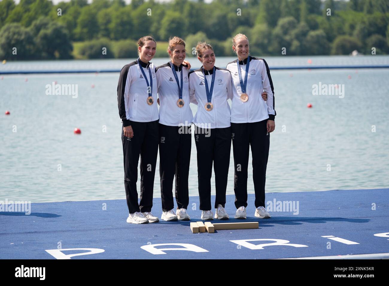 New Zealand's Kerri Williams, Davina Waddy, Phoebe Spoors and Jackie ...