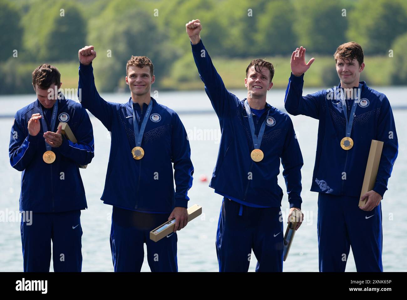 United States' Liam Corrigan, from left, Michael Grady, Justin Best and ...