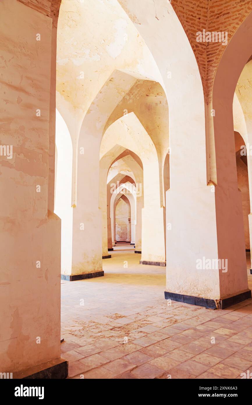 The courtyard of the ancient Kalyan mosque, a UNESCO World Heritage ...