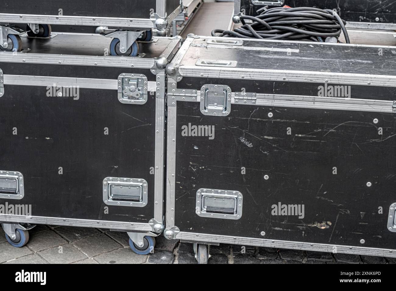 Concert equipment boxes hi-res stock photography and images - Alamy