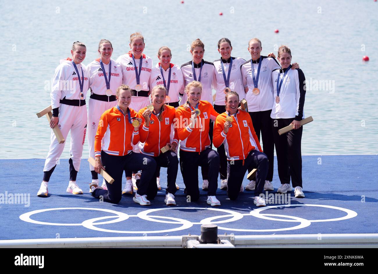 Great Britain's Helen Glover, Esme Booth, Sam Redgrave and Rebecca ...
