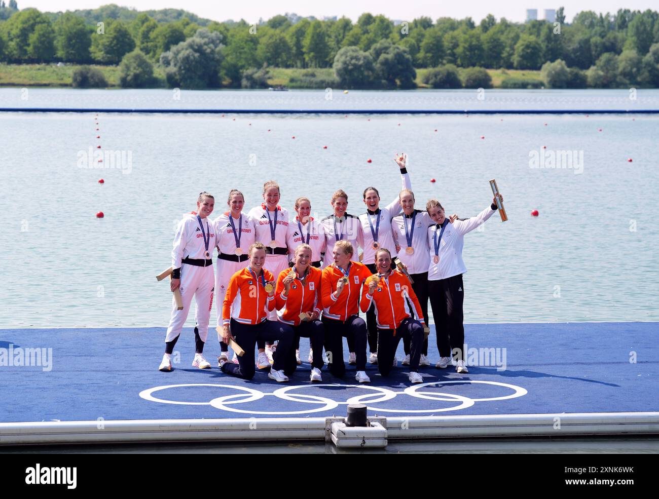 Great Britain's Helen Glover, Esme Booth, Sam Redgrave and Rebecca ...