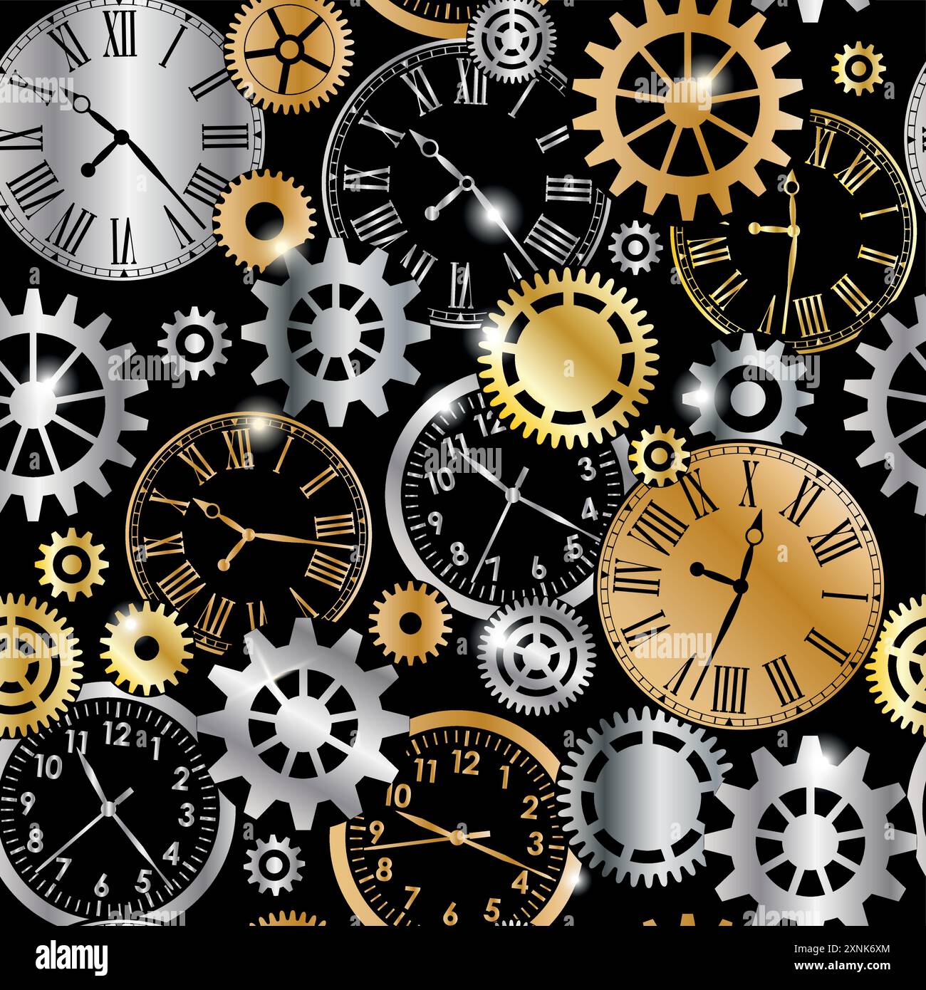 Timepiece gears Stock Vector Images - Alamy