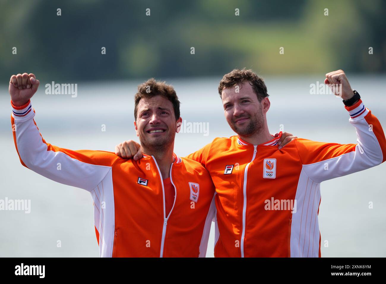 Netherland's Melvin Twellaar and Stef Broenink celebrate with the ...
