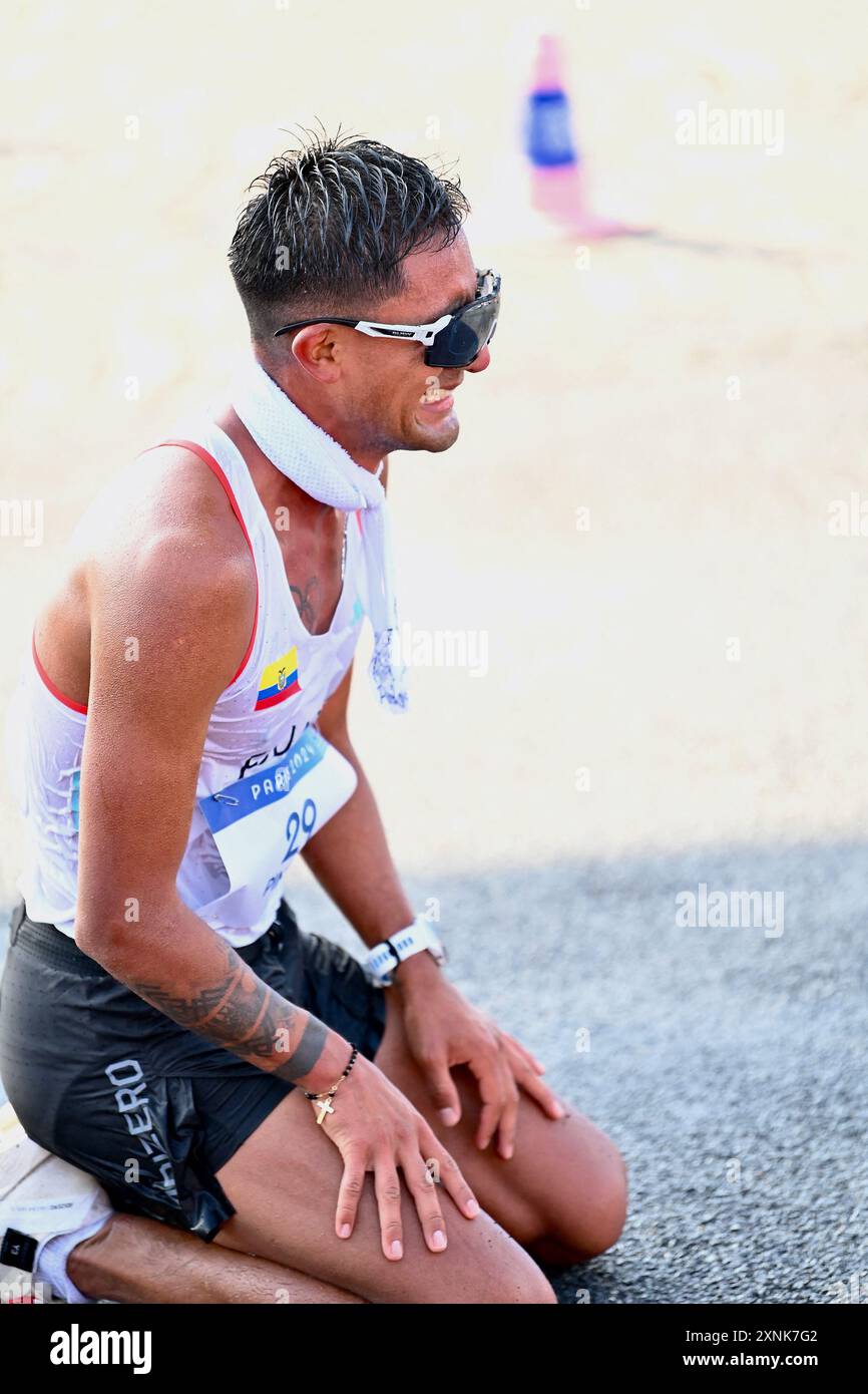 Paris, France. 01st Aug, 2024. Brian Daniel Pintado 29 of Team Ecuador ...