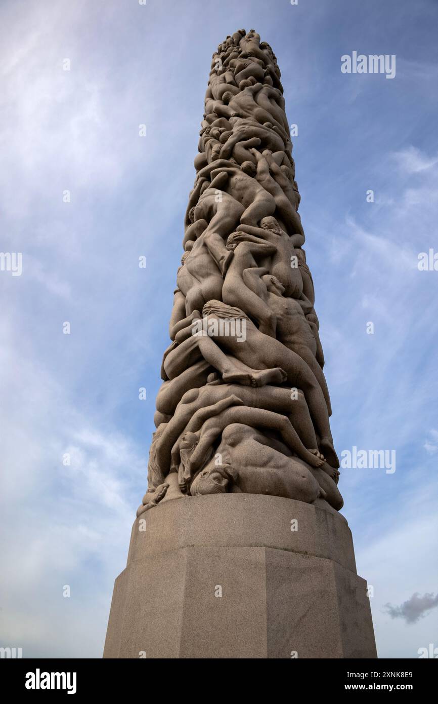 Vigeland Sculpture Park in Frogner Park, Oslo, with more than 200 ...
