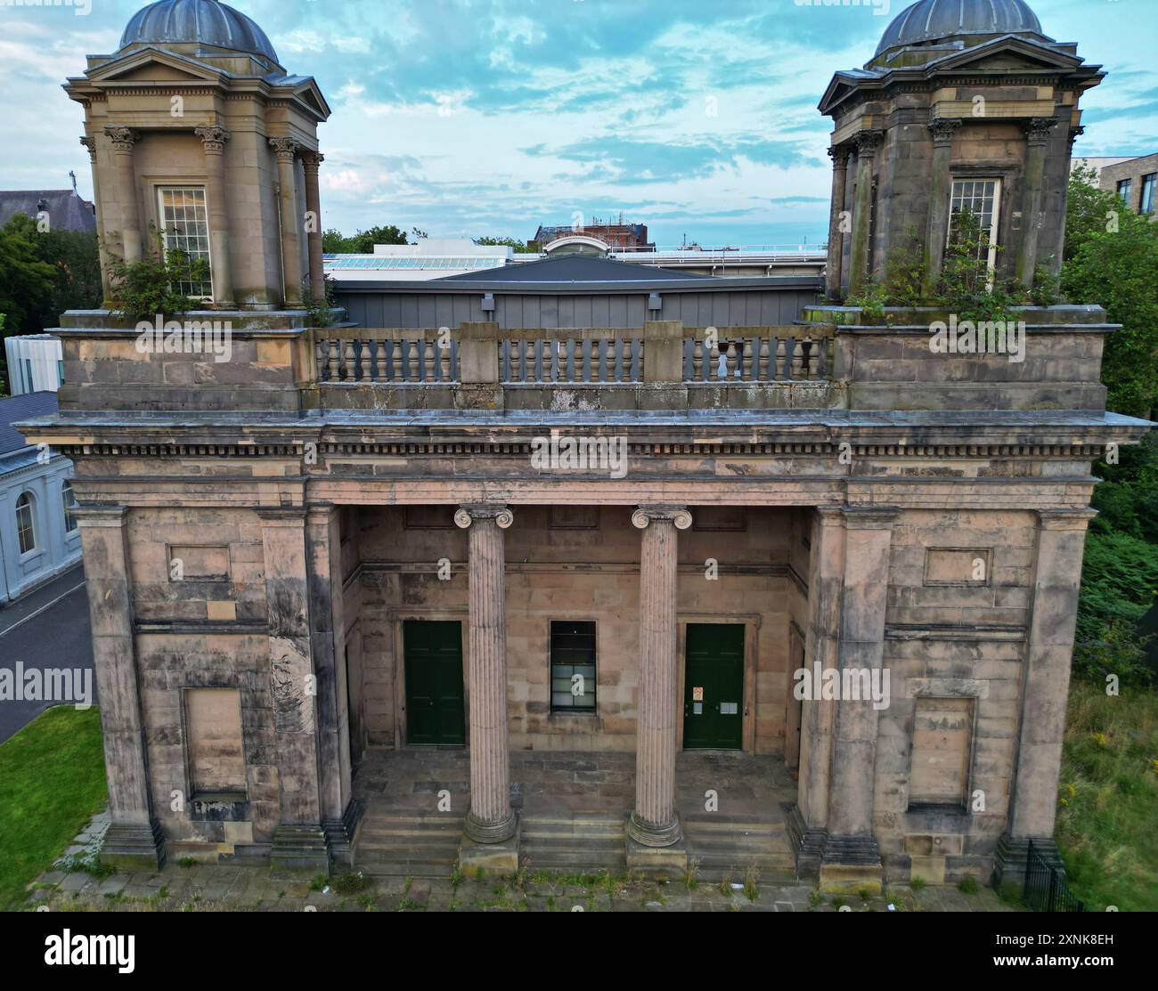 Elevated view of the frontage of Church of Saint Andrew a former ...