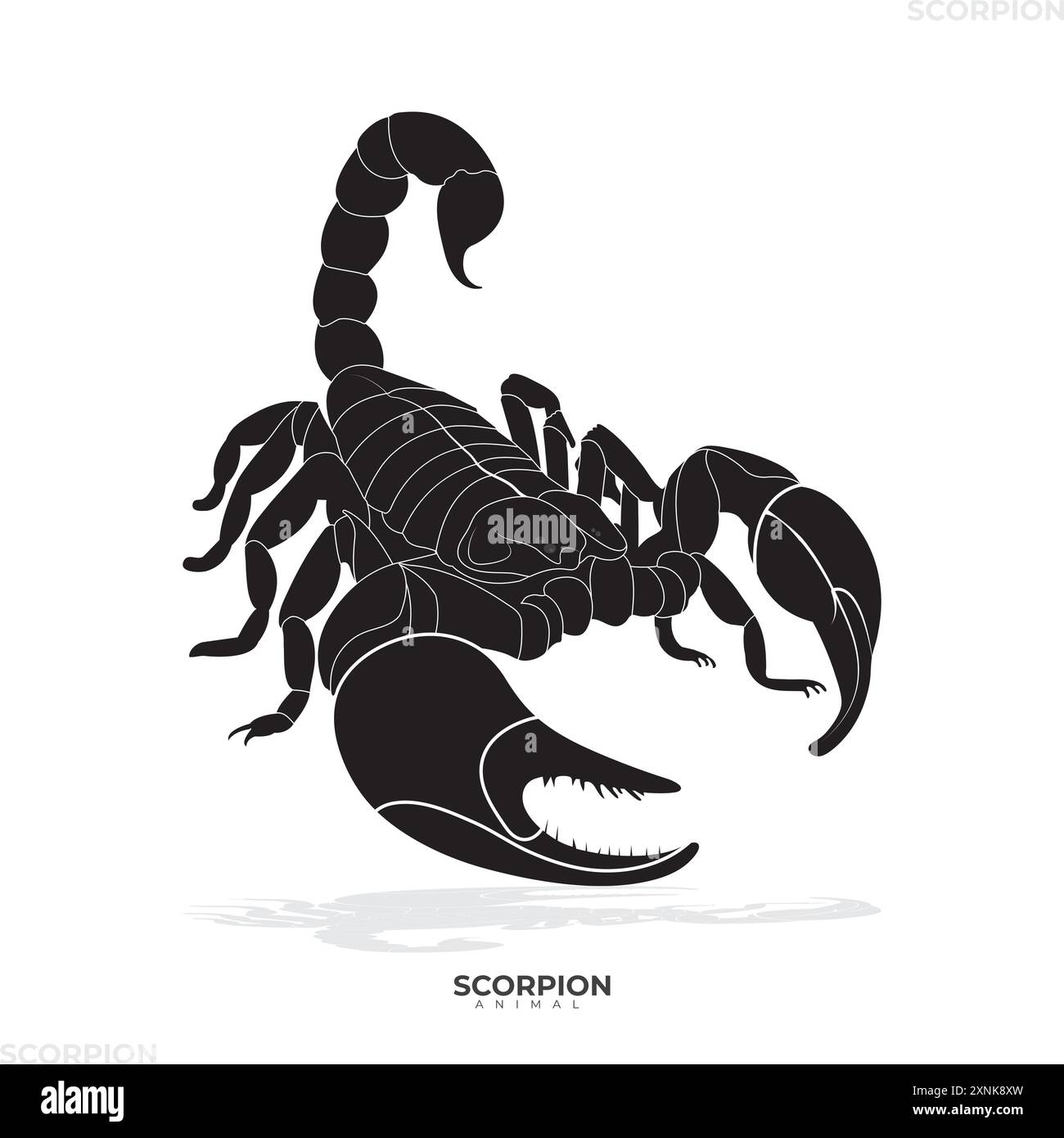 Vector Scorpion icon for eye-catching visual identity Stock Vector ...
