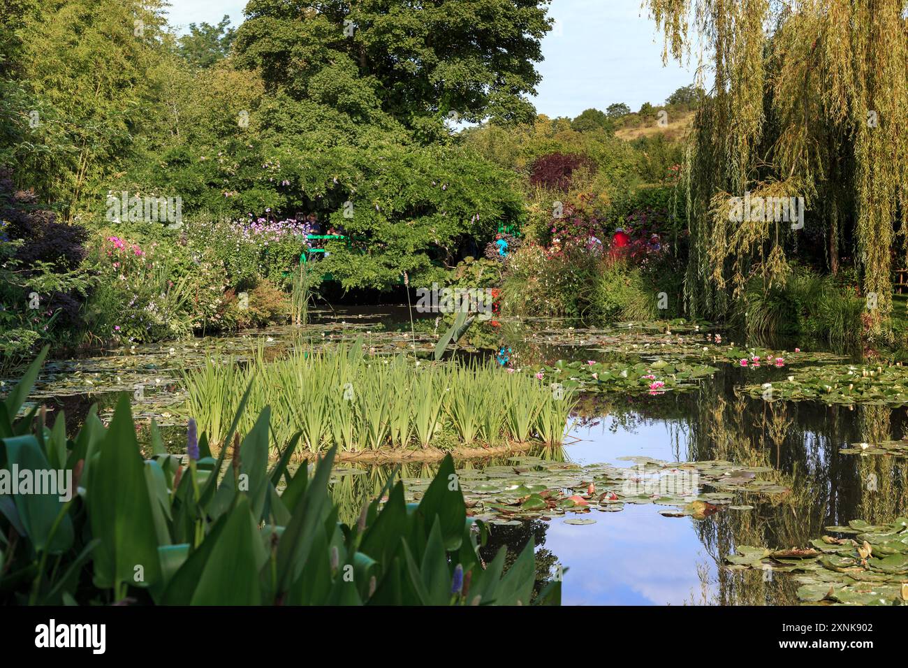GIVERNY, FRANCE - AUGUST 31, 2019: This is the famous water lily pond ...