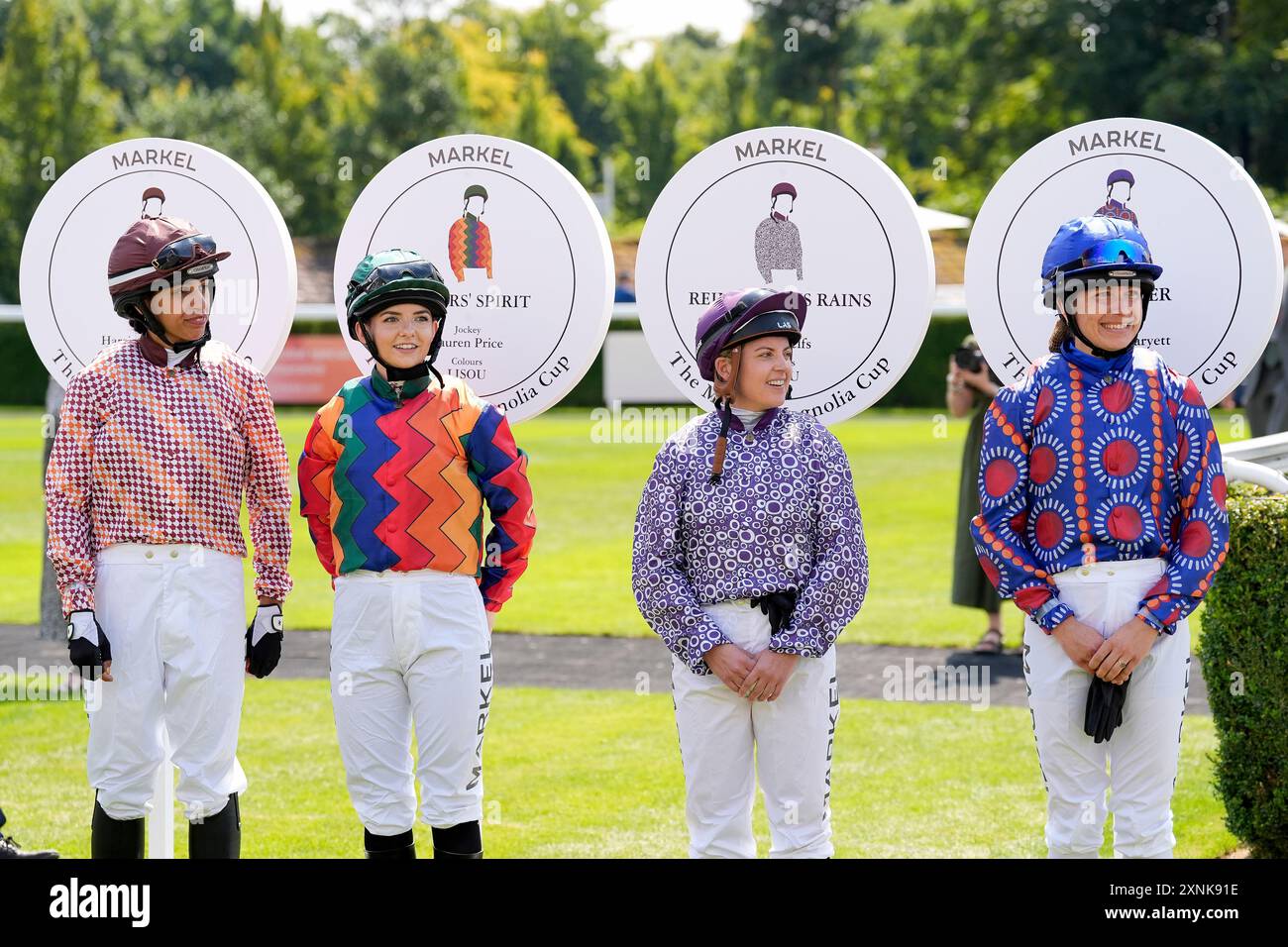 (left to right) The Markel Magnolia Cup riders Harriet Hemmings, Lauren ...