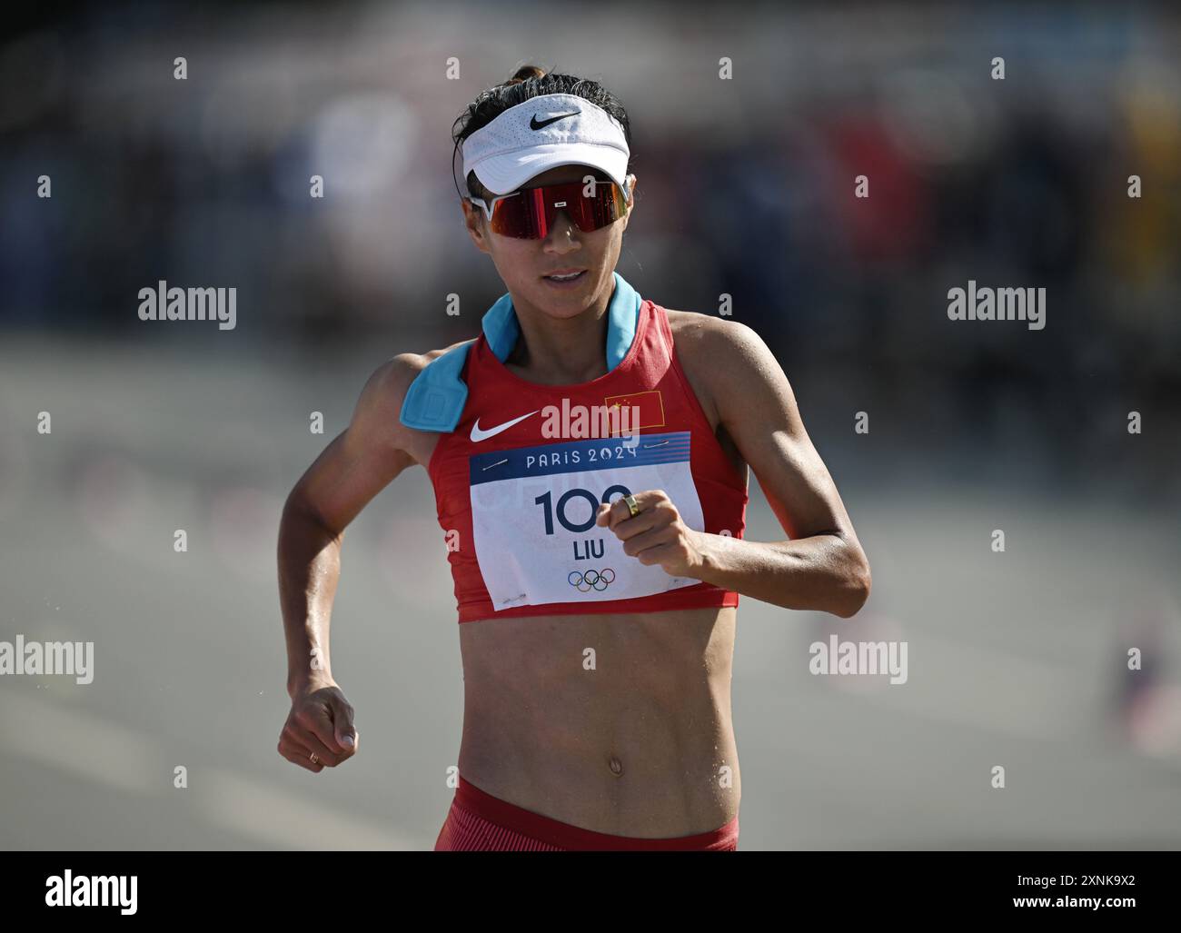 Paris, France. 1st Aug, 2024. Liu Hong of China competes during the ...