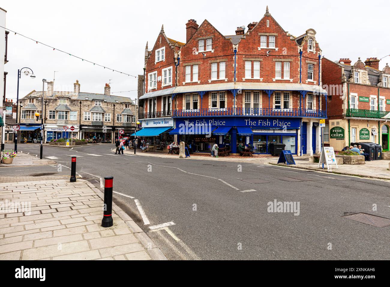 Swanage town, Swanage town centre, Swanage high street, Swanage. Dorset ...