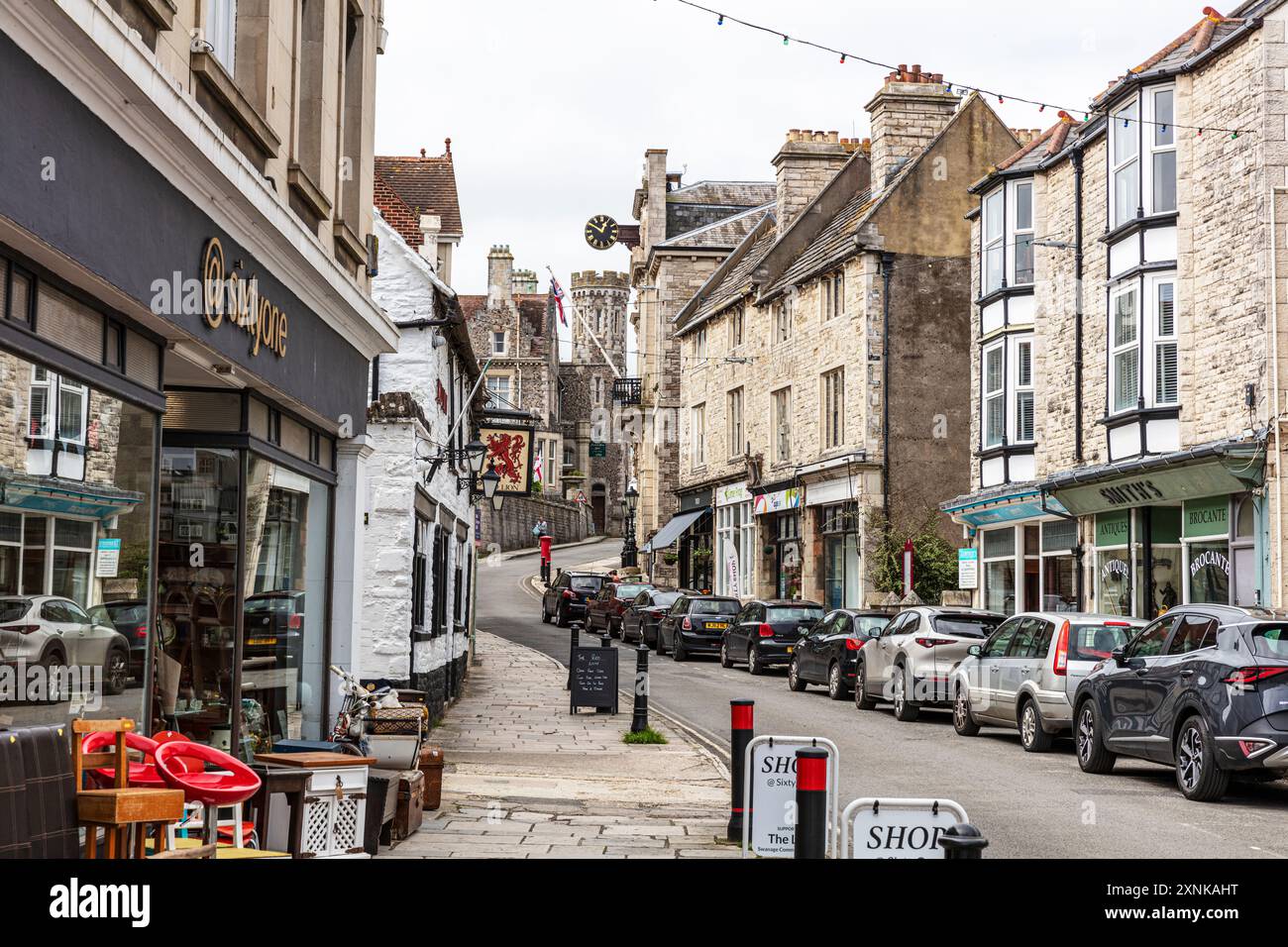 Swanage town, Swanage town centre, Swanage high street, Swanage. Dorset ...
