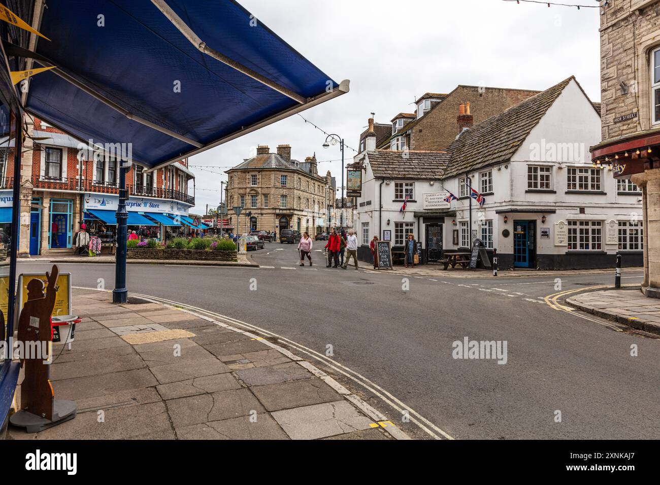 Swanage town, Swanage town centre, Swanage high street, Swanage. Dorset ...