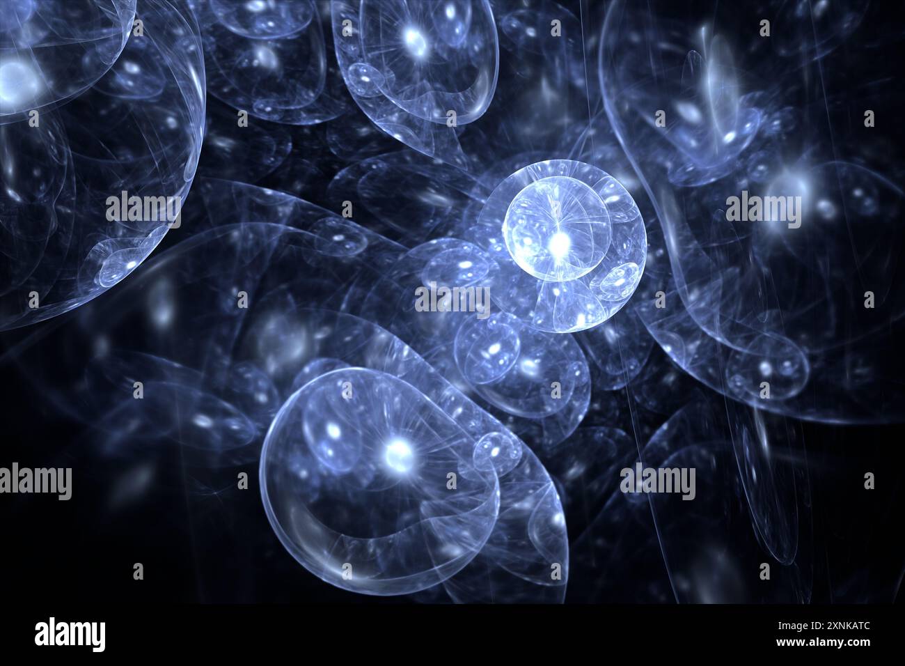 Quantum world, quantum mechanics. 3d illustration Stock Photo - Alamy