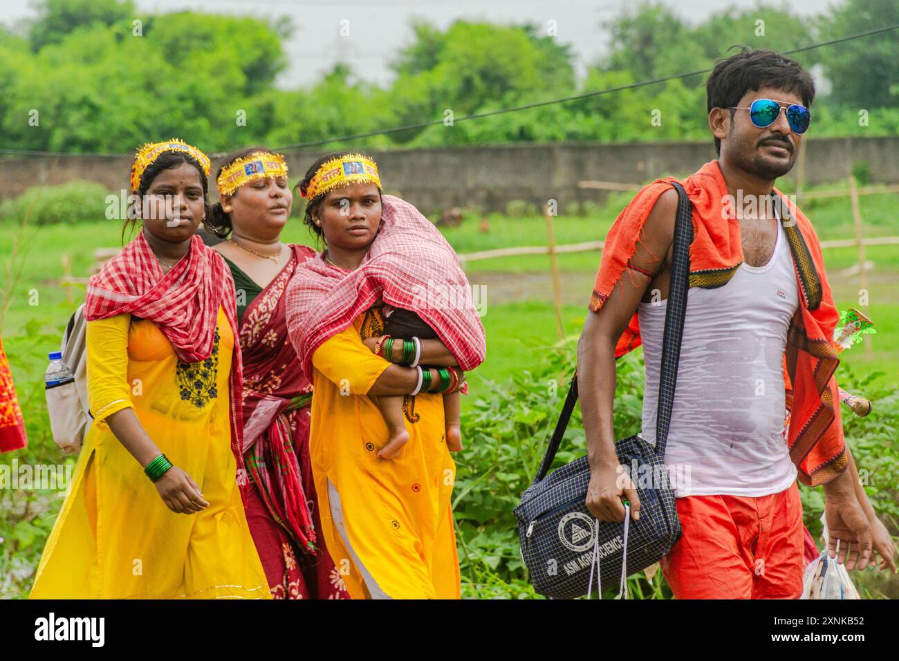 Shiva devotees procession during holy shravan month Stock Photo - Alamy