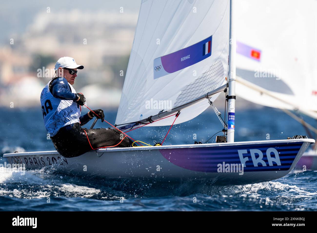 Jean-Baptiste Bernaz of, France. , . competes in men's dinghy - laser ...