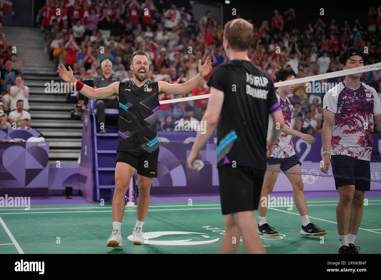 Denmark's Kim Astrup and Anders Skaarup Rasmussen celebrate after ...
