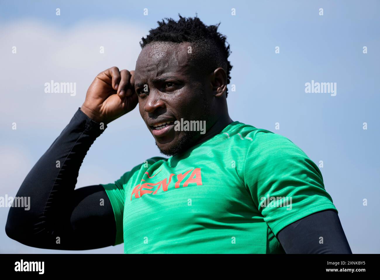 Ferdinand Omanyala undergoes a training session in preparation for the ...