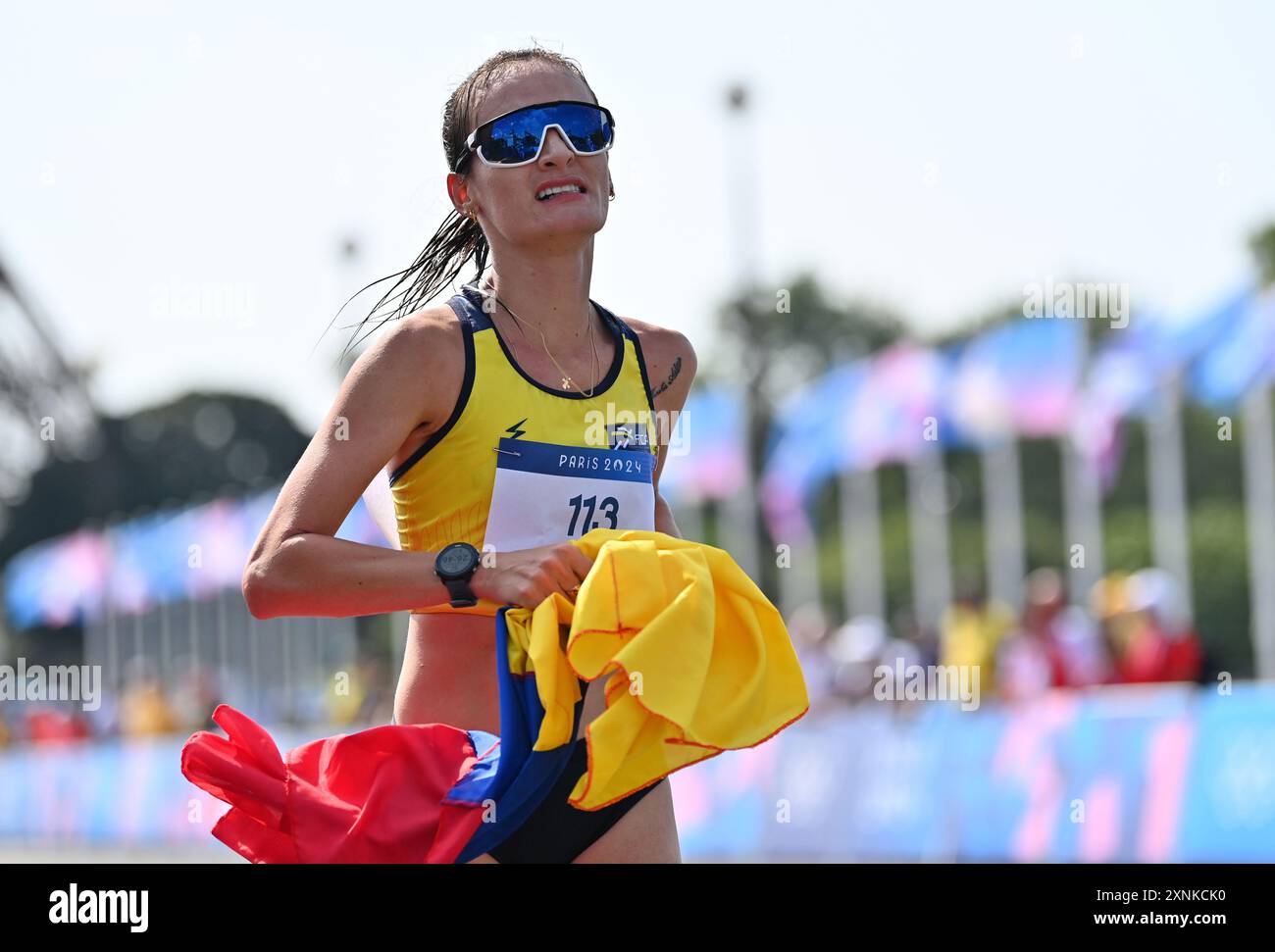 Paris, France. 1st Aug, 2024. Lorena Arenas of Colombia competes during ...