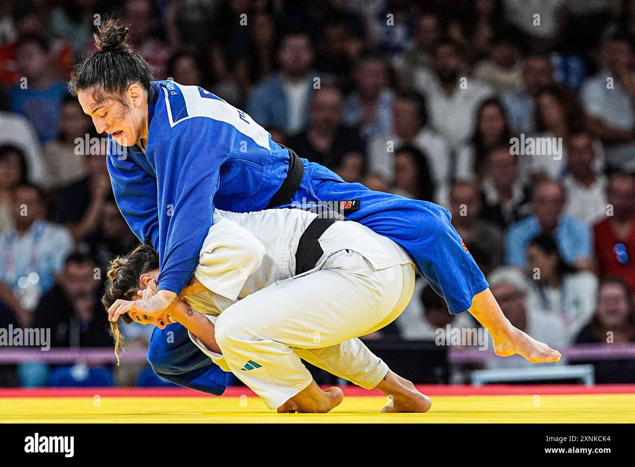 PARIS, FRANCE - AUGUST 1: Alice Bellandi of Italy, Mayra Aguiar of ...