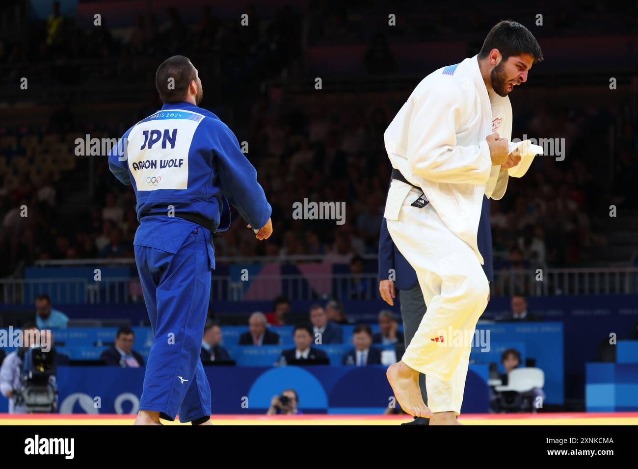 Paris, France. 1st Aug, 2024. (L-R) Aaron Phillip Wolf (JPN ...