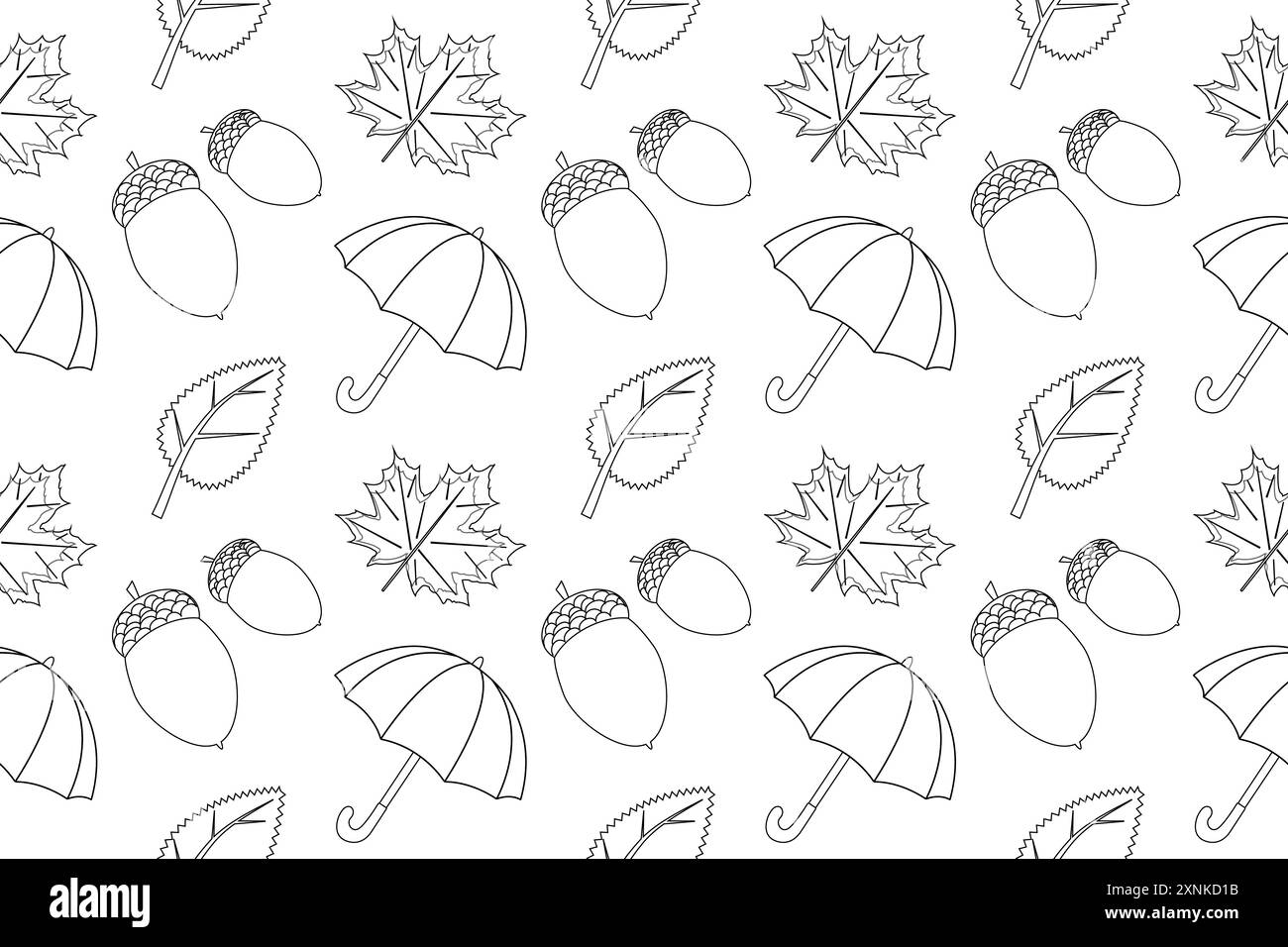 Umbrella coloring page hi-res stock photography and images - Alamy