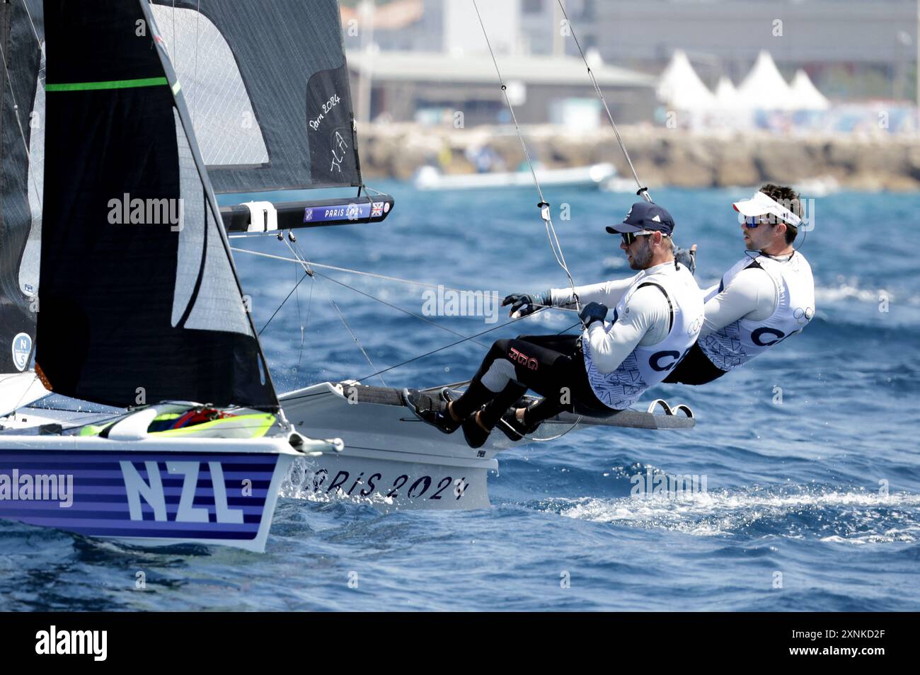 Great Britain's James Peters and Fynn Sterritt ahead of the Men's Skiff ...