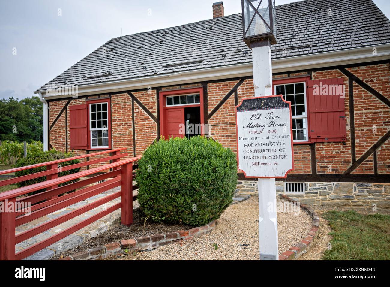 LURAY, Virginia, United States — The Elk Run Meeting House stands at ...