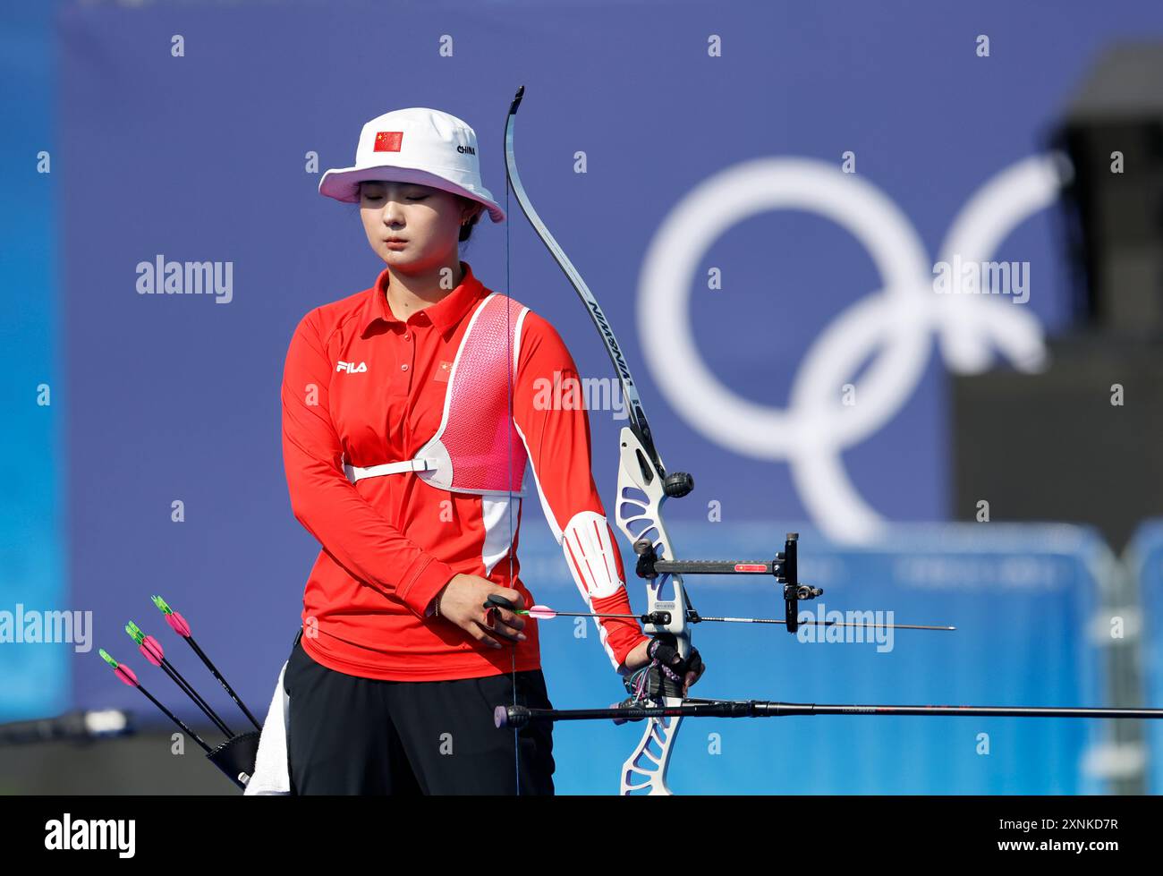 Paris, France. 1st Aug, 2024. Li Jiaman of China competes during the ...