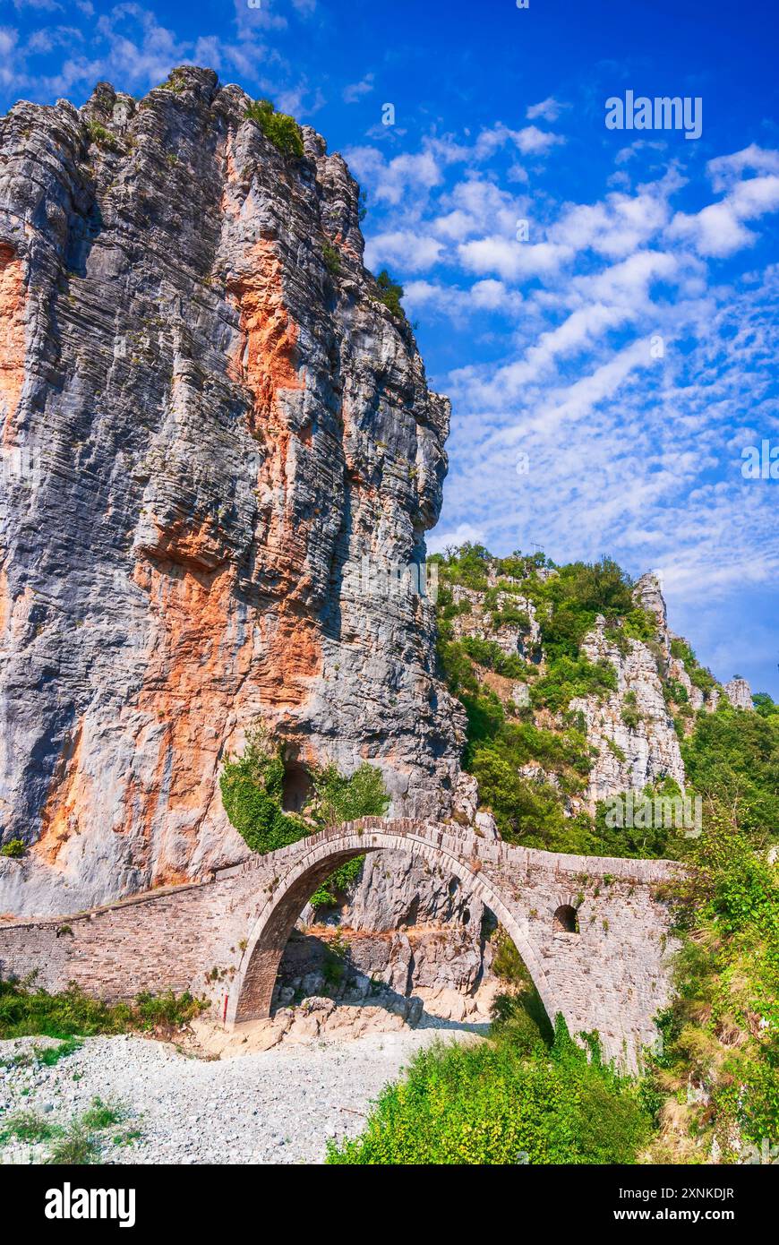 Zagori, Greece. Bridge of Kokkorou - Noutsos in Epirus mountains, one ...