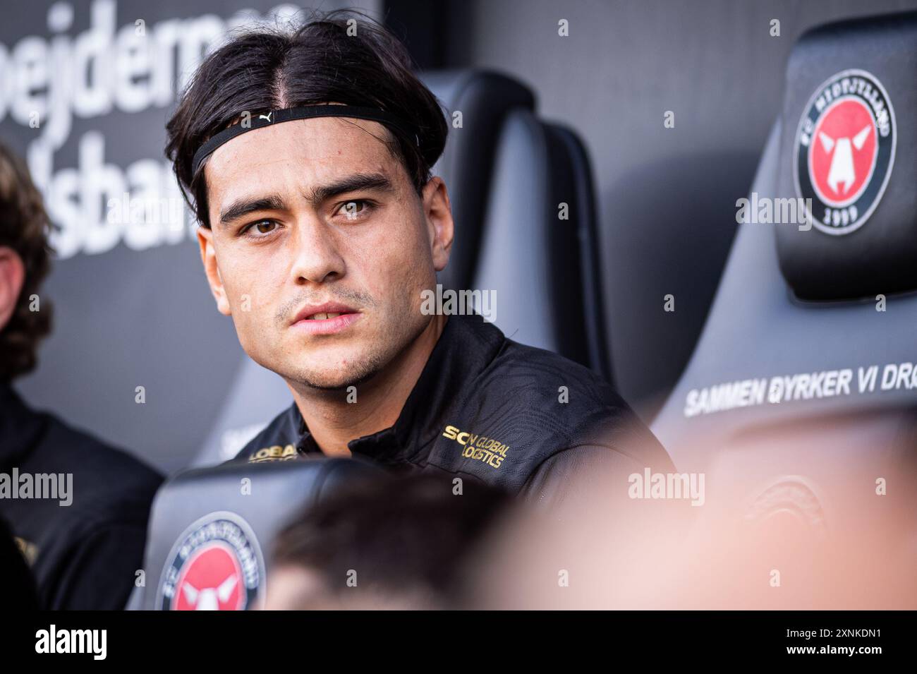 Herning, Denmark. 31st, July 2024. Aral Simsir of FC Midtjylland seen ...