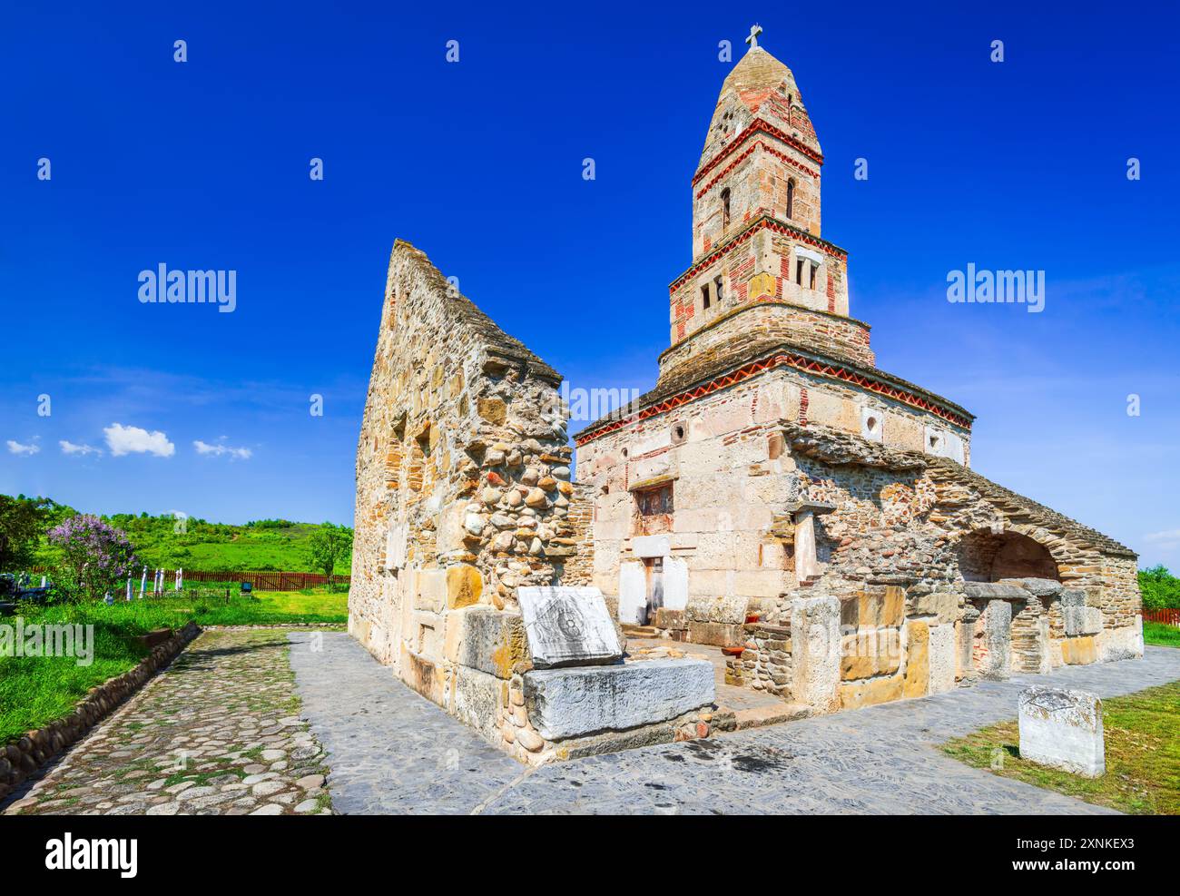 Densus, Romania. The oldest stone church in Romania built over a Roman ...