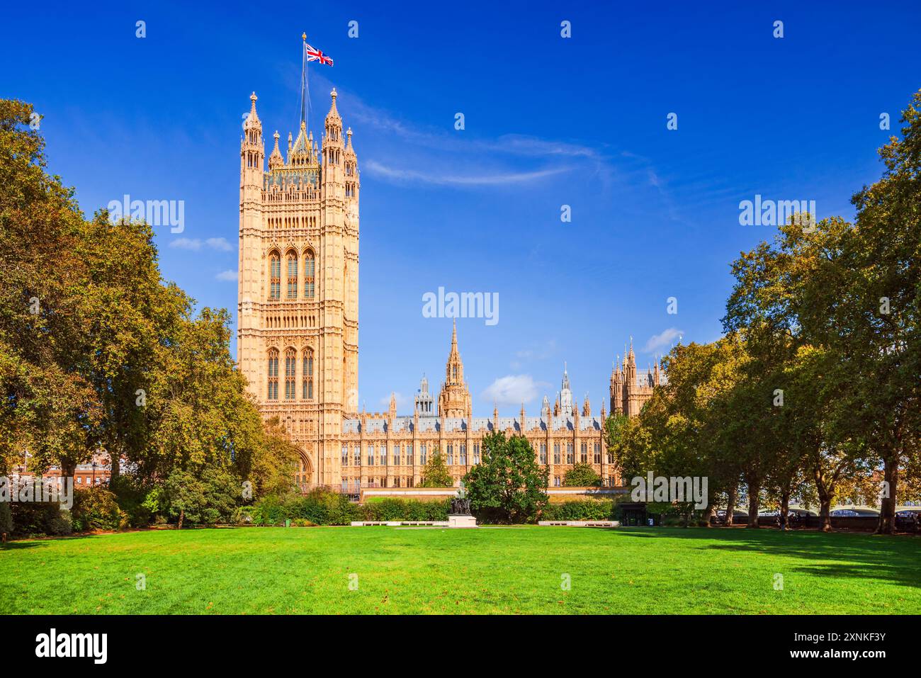 London, United Kingdom. Westminster Abbey viewed from Victoria Tower ...