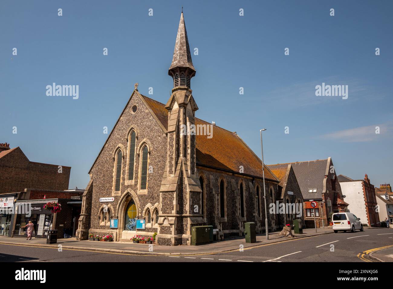 Seaford, July 30th 2024: Cross Way Church on the corner of Clinton ...