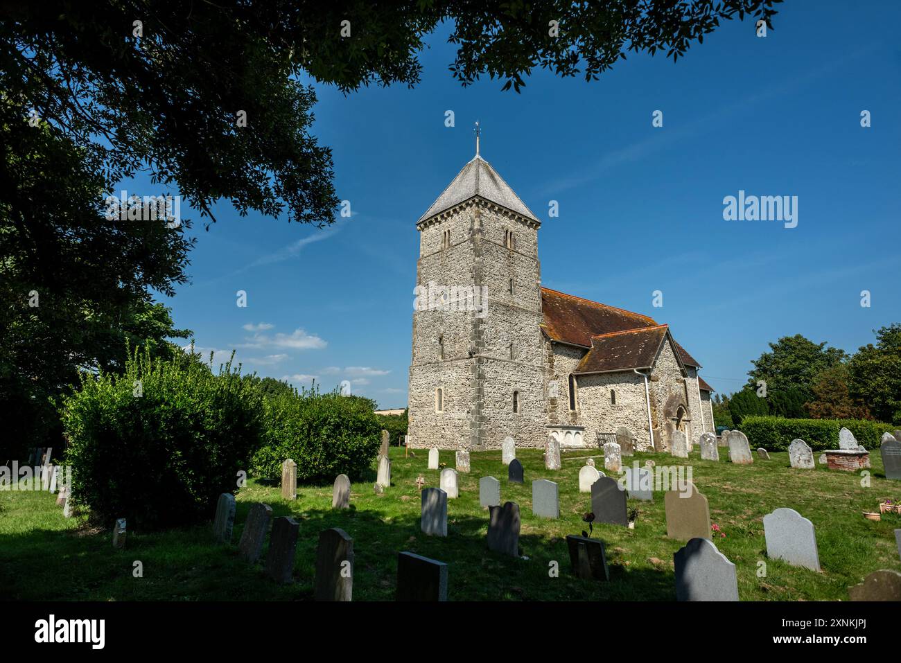 Seaford, July 30th 2024: St Andrew's Church in Bishopstone Stock Photo ...