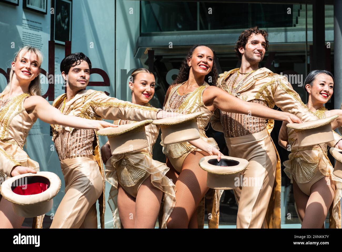 London, 1 August 2024, A Chorus Line at Sadlers Wells Theatre, L to R ...