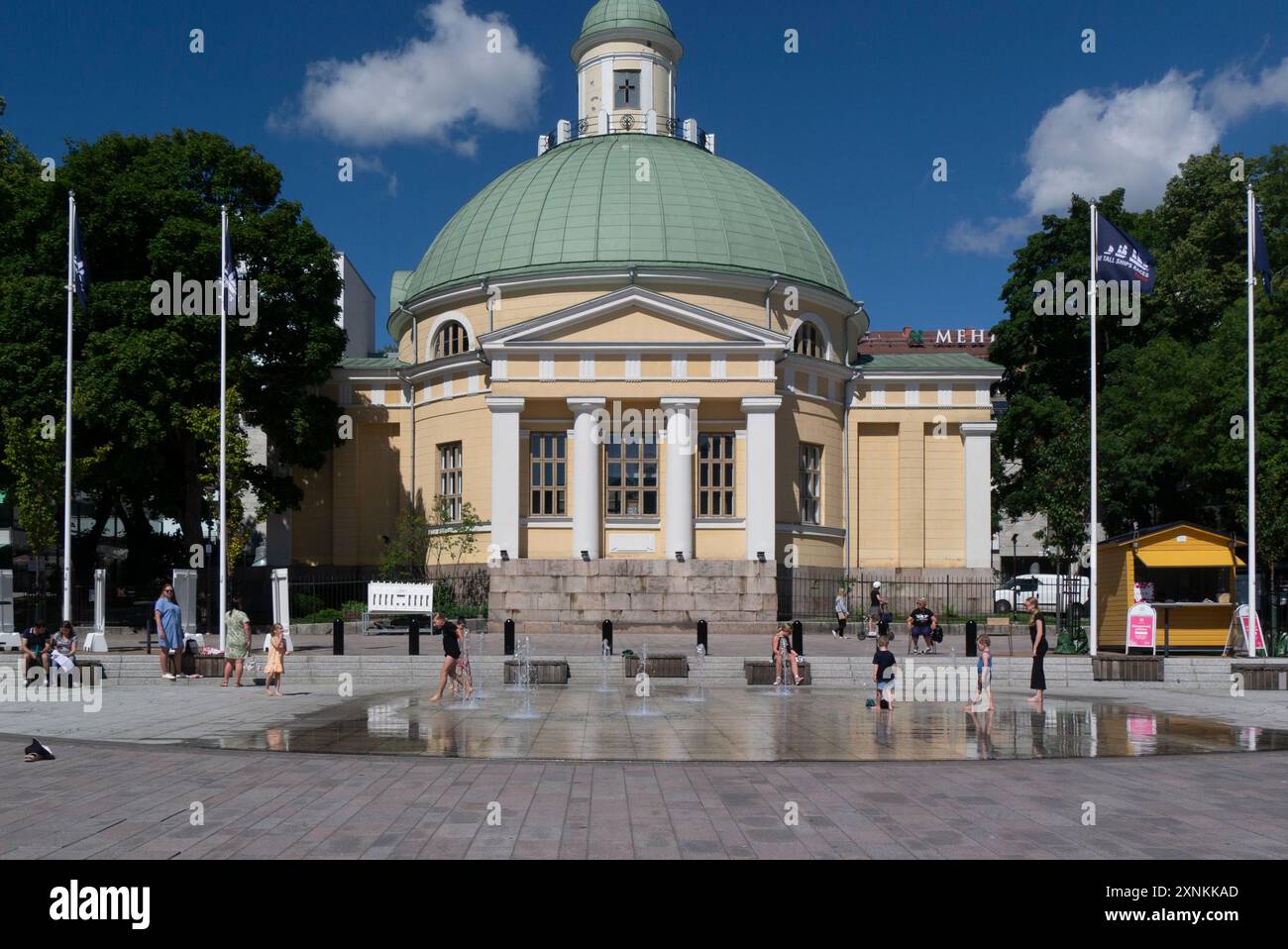 Turku Orthrodox church at north corner of Turku market square with ...